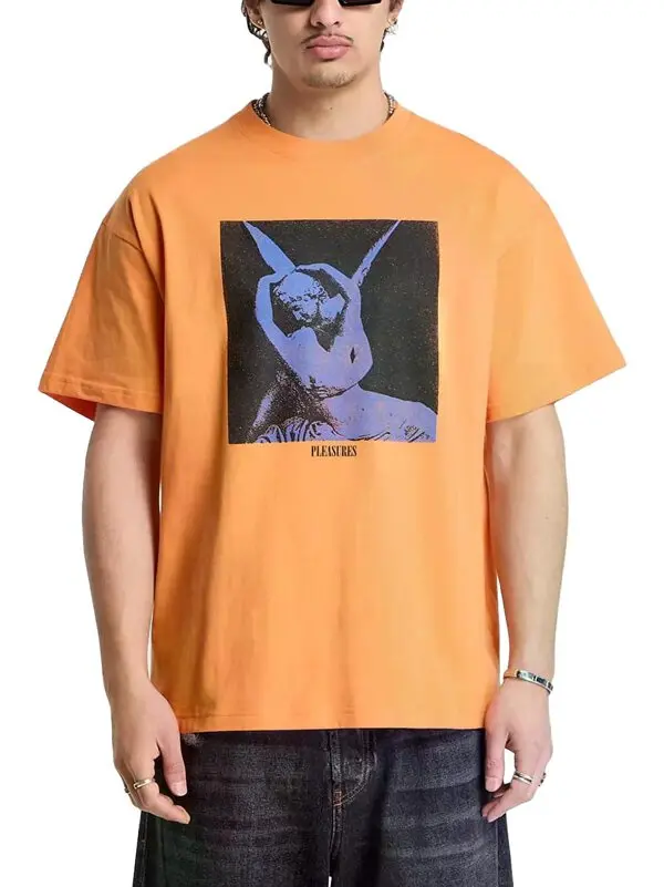 PLEASURES Angel Graphic-print T-shirt - Orange