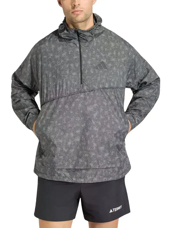 Adidas Terrex Xploric Clima365 Printed Wind Jacket - Grey