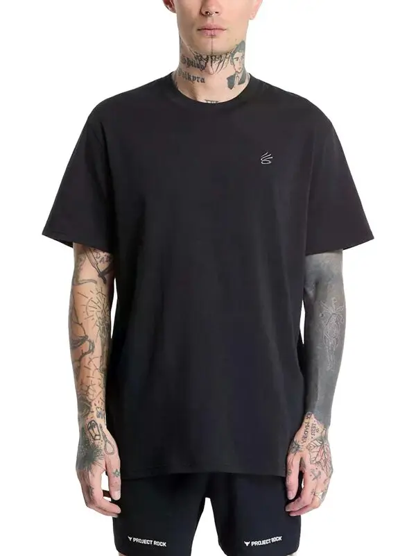 Under Armour Curry Logo-embroidered T-shirt - Black