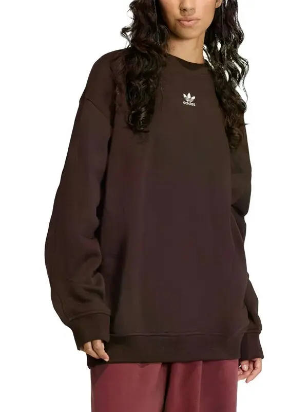 Adidas Essentials Fleece Oversized Sweatshirt - Brown