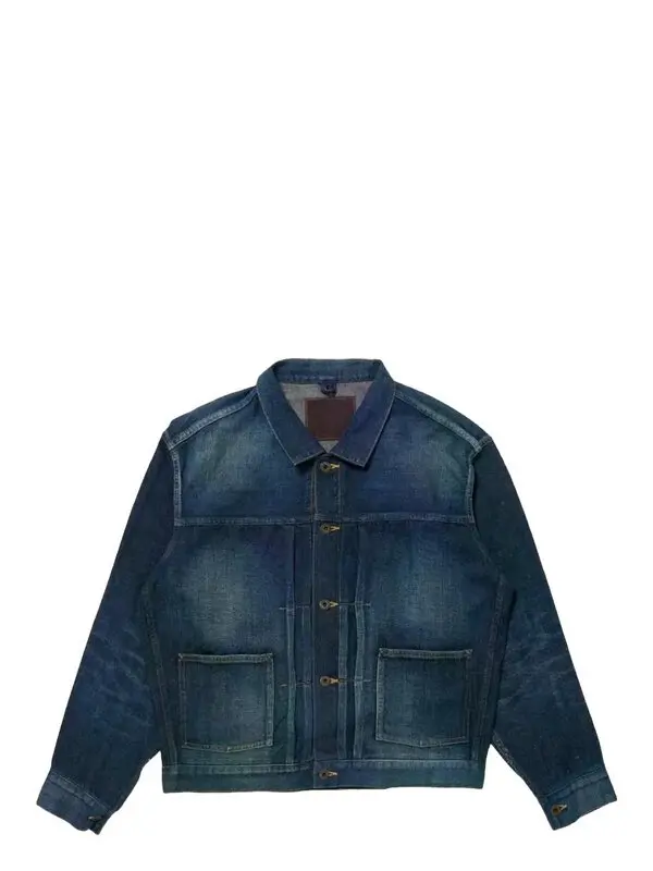 TAIGA TAKAHASHI Lot.714 Panelled Denim Jacket - Blue