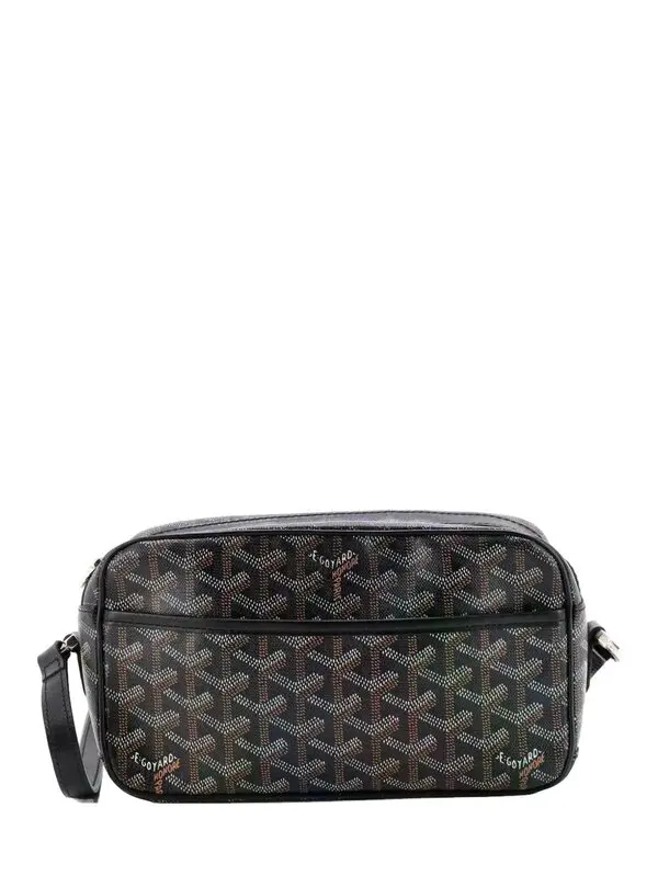 Goyard Cap Vert Bag In Coated Canvas - Black