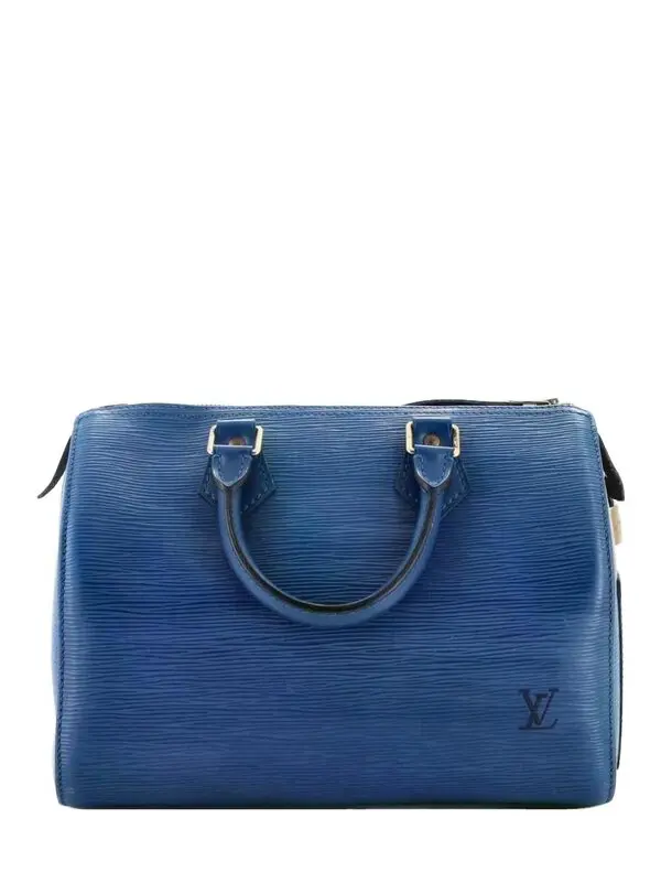 LOUIS VUITTON Speedy Satchel Epi Leather 25 - Blue