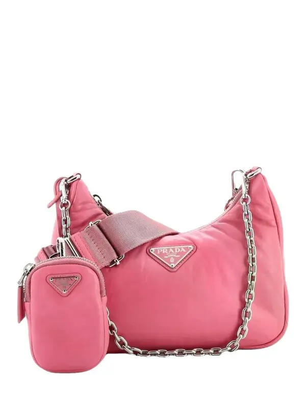 Prada Re-edition 2005 Nappa Leather Small Shoulder Bag - Pink