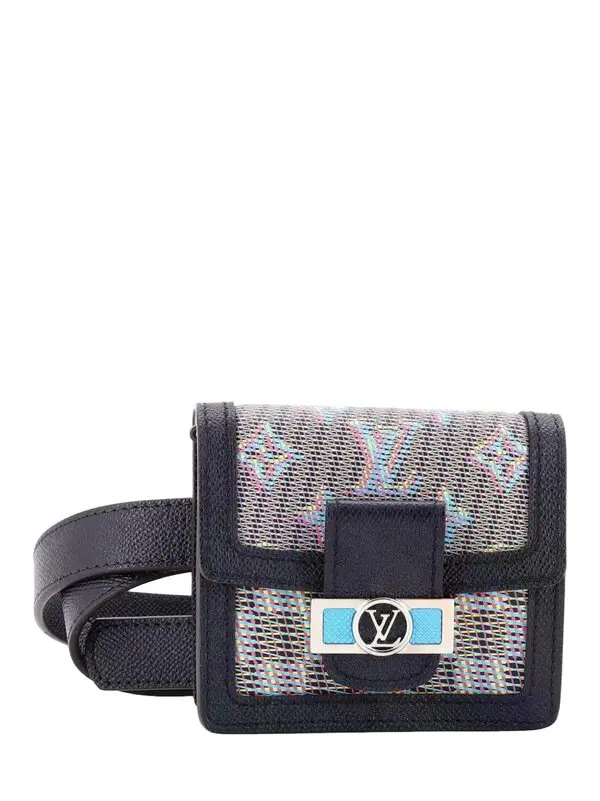 LOUIS VUITTON Dauphine Bb Belt Bag Damier Monogram Pop Canvas - Blue