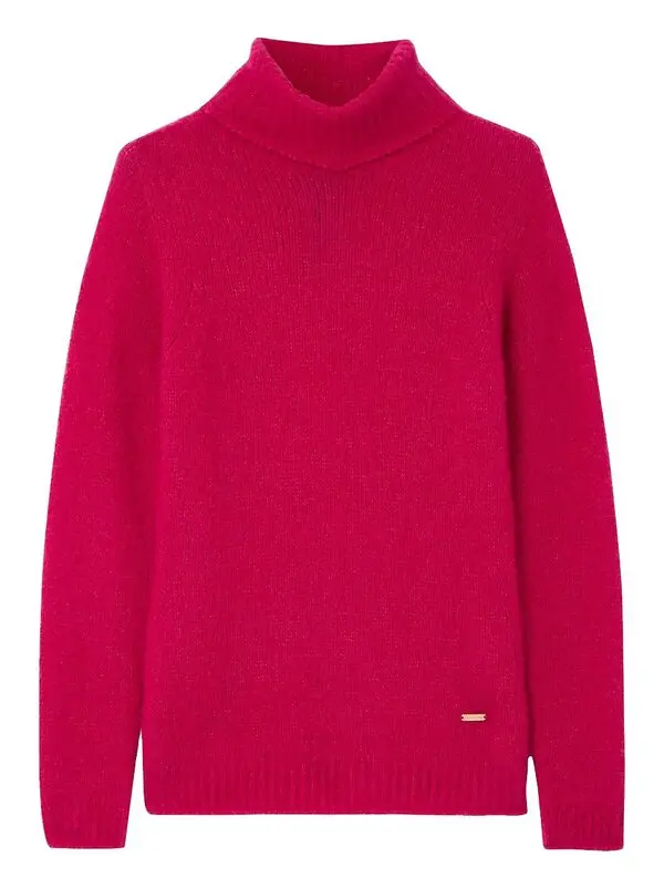 TOM FORD Cashmere And Silk-blend Turtleneck Sweater - Fuchsia
