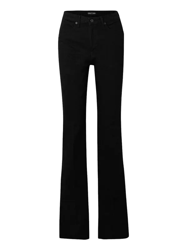 TOM FORD High-rise Flared Jeans - Black