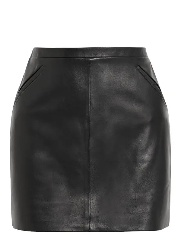TOM FORD Leather Mini Skirt - Black