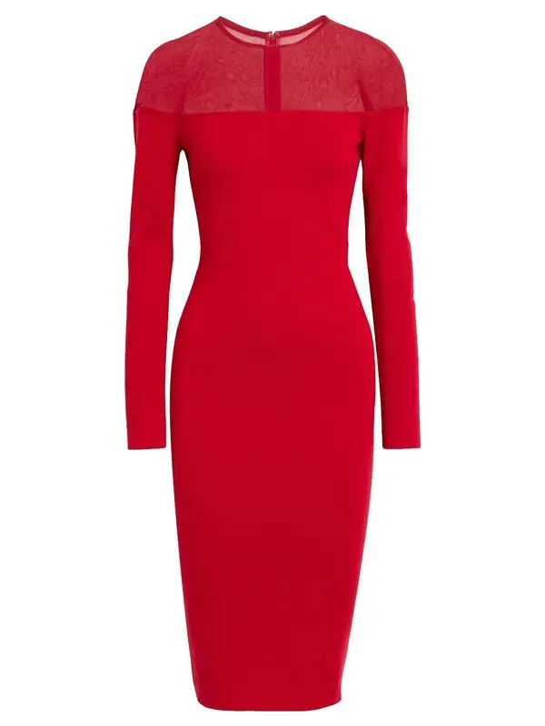 TOM FORD Cashmere And Silk-blend Midi Dress - Red