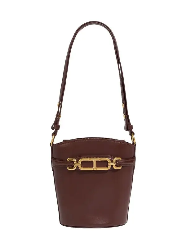 TOM FORD Whitney Leather Bucket Bag - Brown