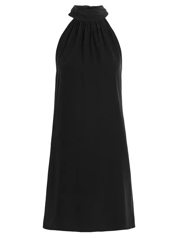 TOM FORD Silk-crepe Mini Dress - Black