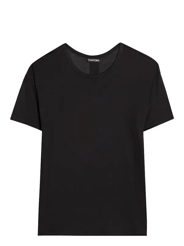 TOM FORD Silk-jersey T-shirt - Black