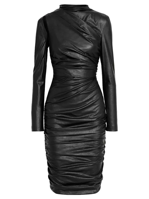 TOM FORD Draped Cutout Dress - Black