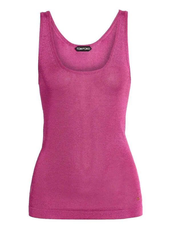 TOM FORD Stretch-knit Tank - Fuchsia