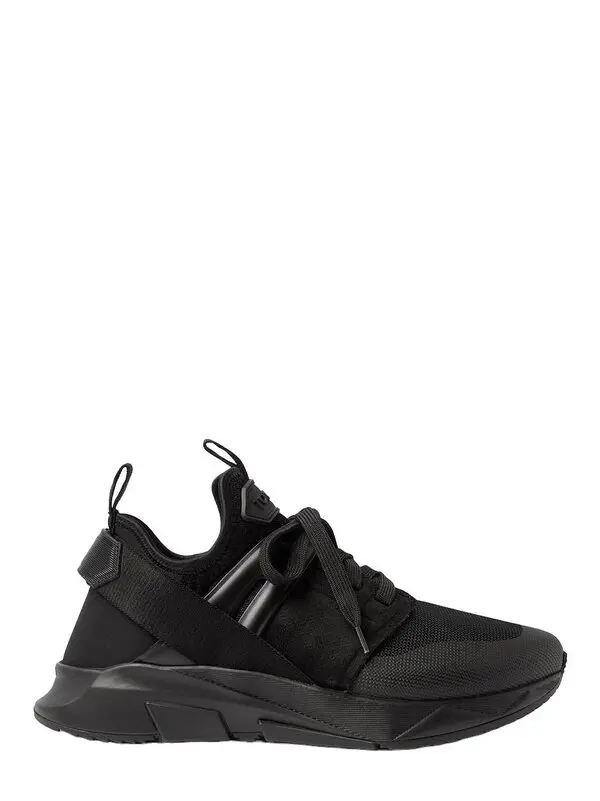 TOM FORD Jago Neoprene And Mesh Sneakers - Black