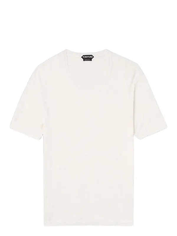 TOM FORD Silkblend Tshirt - Ivory