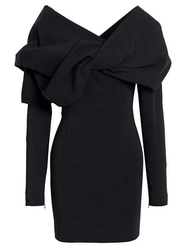TOM FORD Twisted Crepe Mini Dress - Black