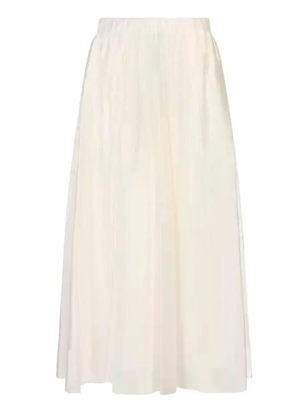 MEIMEIJ Cream Beige Gathered Palazzo Pants - Neutrals
