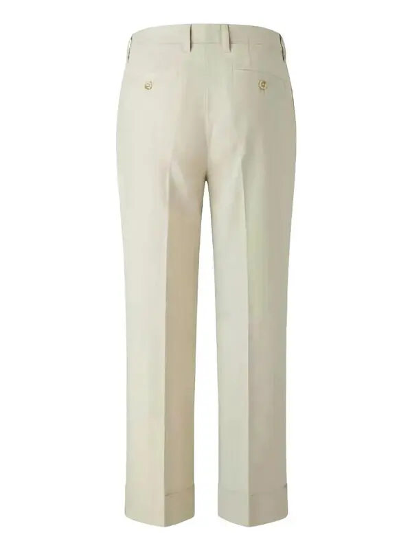 RE-HASH Pressed-crease Turn-up Trousers - Neutrals