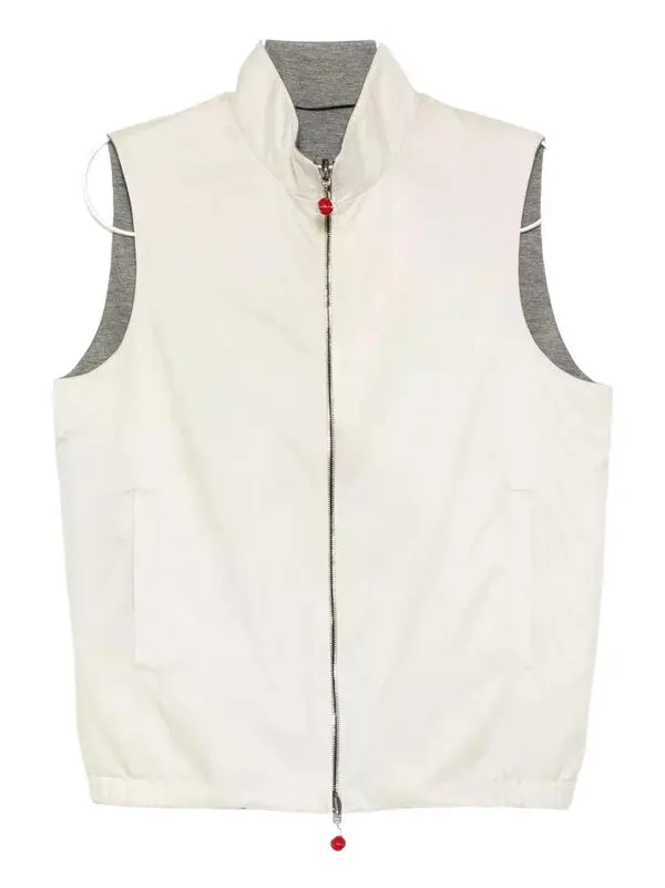 Kiton Sleeveless Blouson - Neutrals