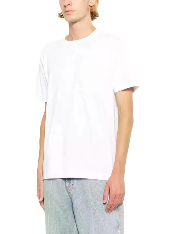 WHITESVILLE Chest-pocket Cotton T-shirt - White