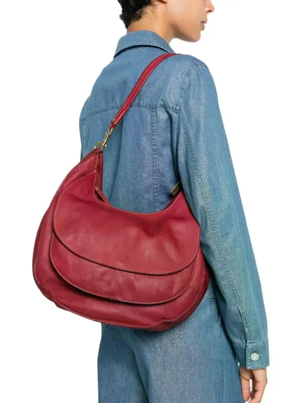CATERINA LUCCHI Medium Ludovica Shoulder Bag - Red