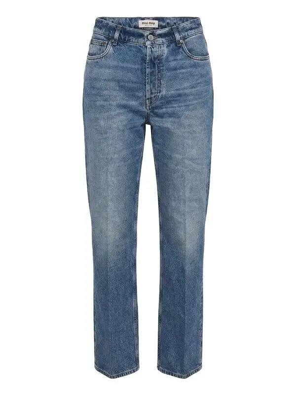 Miu Miu Straight Leg Jeans - Multicolor