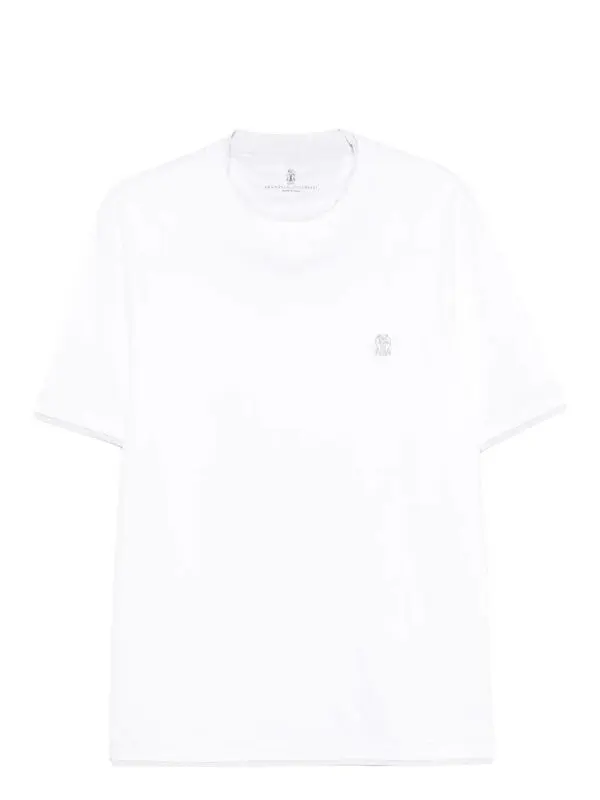 Brunello Cucinelli T-shirt With Faux-layering - Multicolor