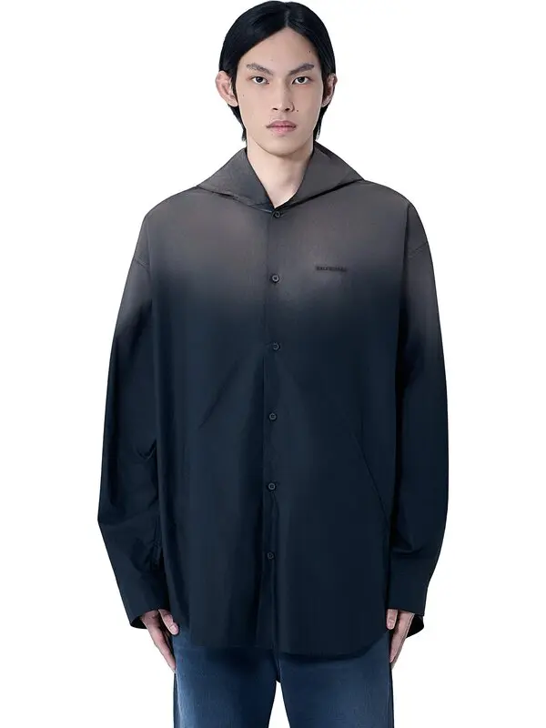 Balenciaga Hooded Shirt - Black