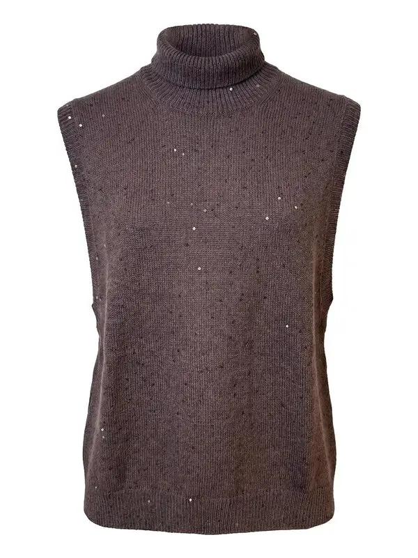 Brunello Cucinelli Wool Turtle Neck Sweater - Multicolor