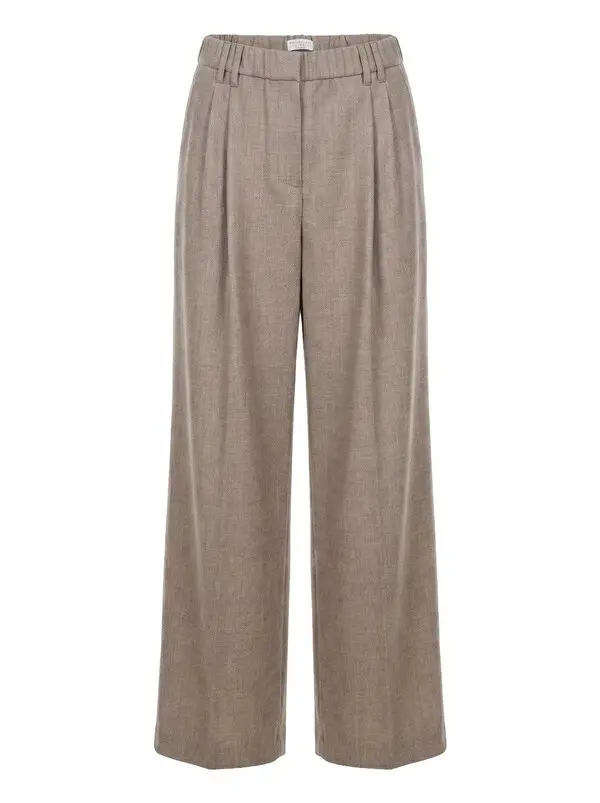Brunello Cucinelli Wool Pants - Multicolor