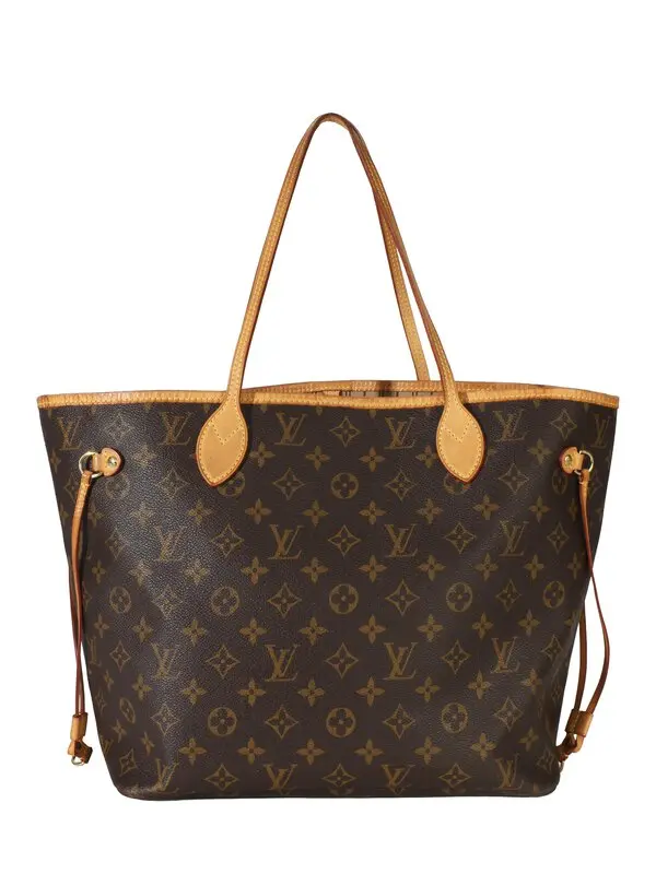 LOUIS VUITTON Monogram Canvas Neverfull Mm Tote Bag - Brown