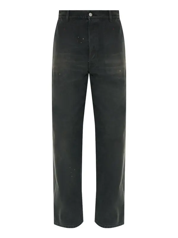 MAISON MARGIELA Vintage Effect Bootcut Jeans - Black