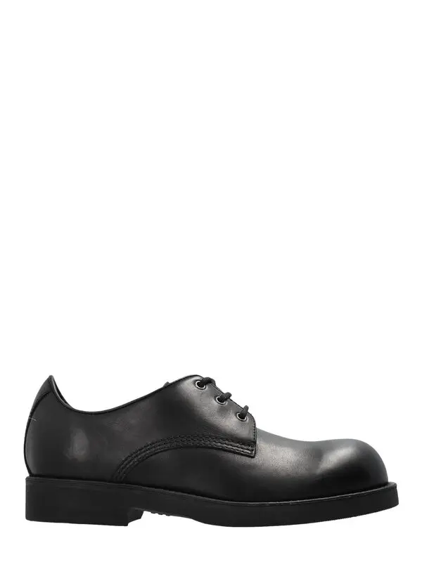 MAISON MARGIELA Leather Derby Shoes - Black