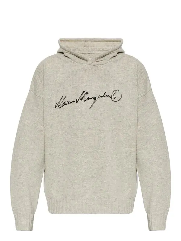 MAISON MARGIELA Wool Hoodie Sweater - Grey