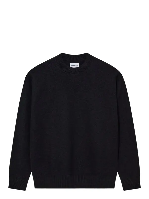 Norse Projects Wool Crew Neck Sweater - Black