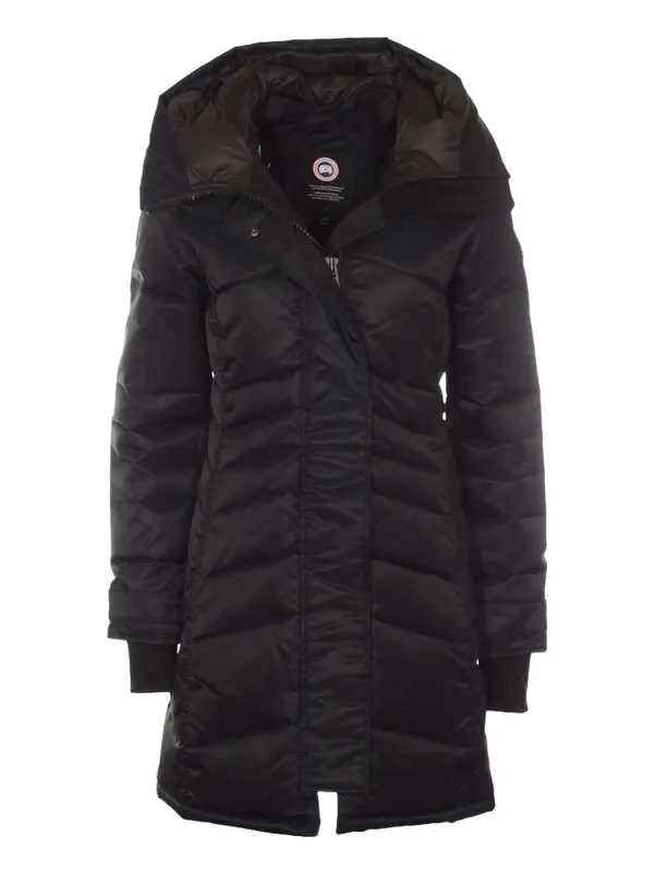 Canada Goose Quilted Down Parka With Hood - Black