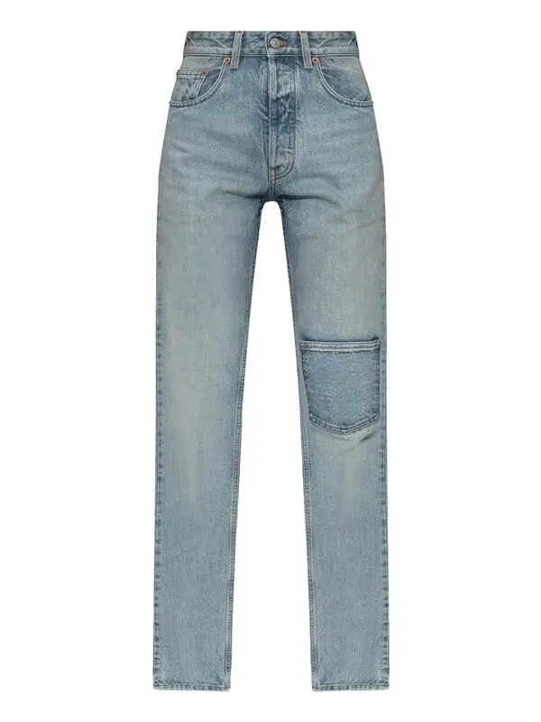 MAISON MARGIELA Straight Leg Jeans With Patch Pocket - Blue