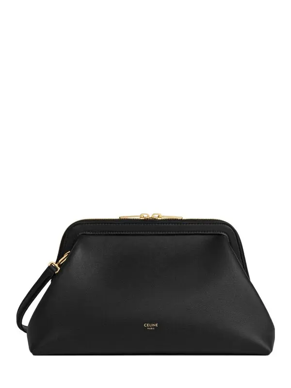 Celine Small Doctor Pouch In Calfskin - Black