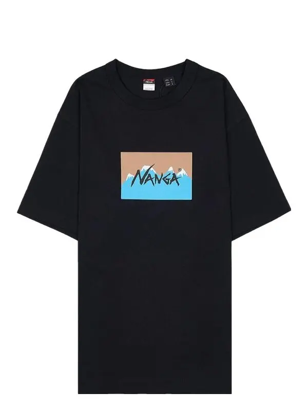 NANGA Hybrid Logo T-shirt - Black