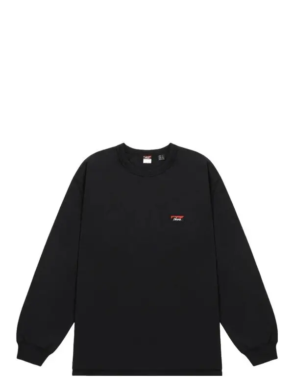 NANGA Box Logo Long-sleeve T-shirt - Black