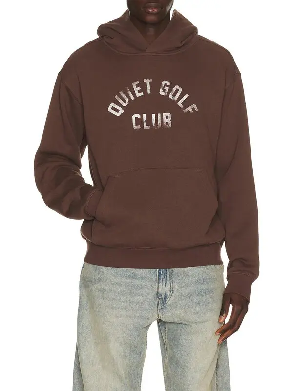 QUIET GOLF Qgc Hoodie - Brown