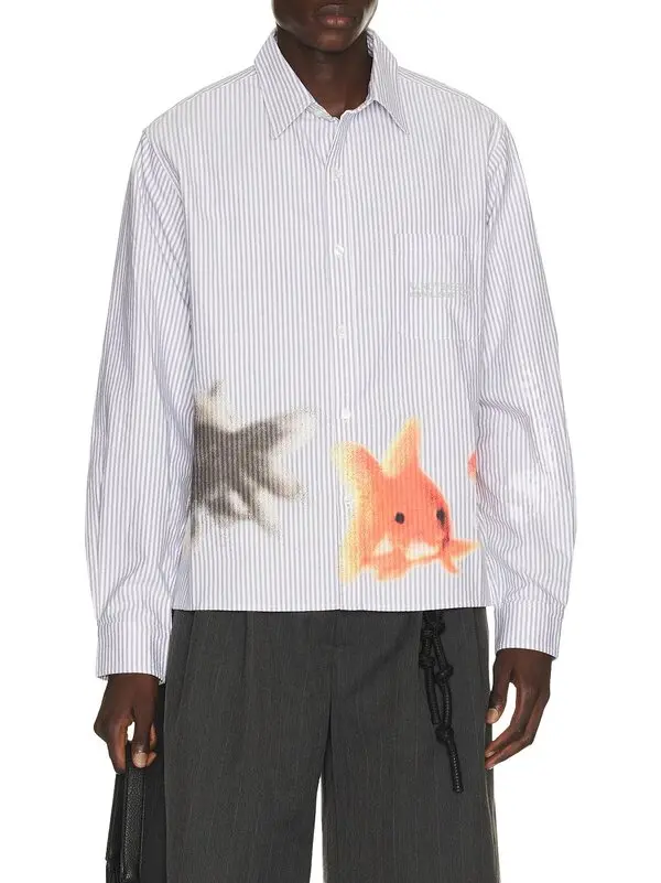 VANDYTHEPINK Goldfish Button Down Shirt - Grey