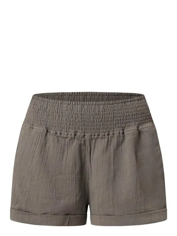 KNOWN SUPPLY Organic Cotton Gauze Shorts - Grey