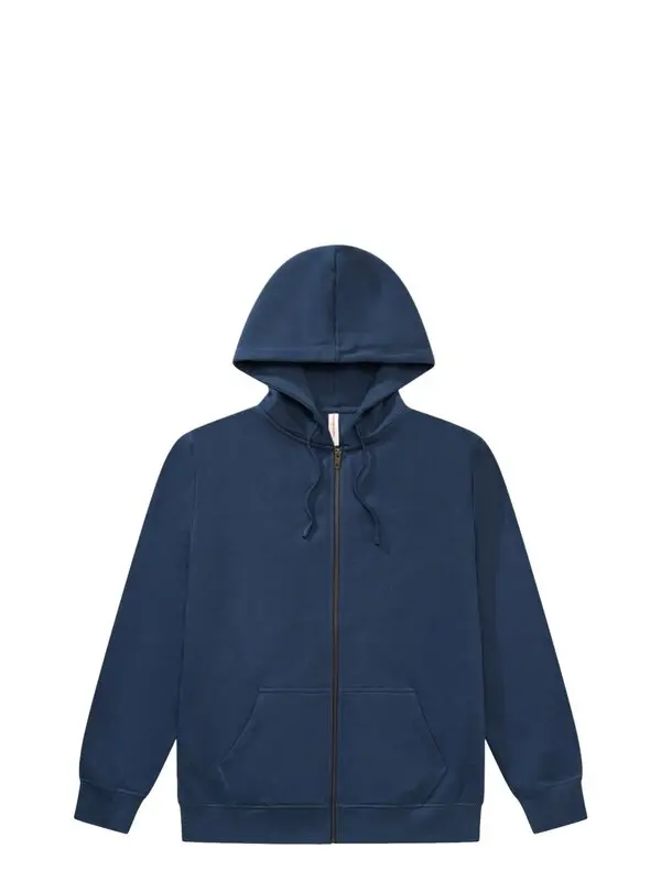 KNOWN SUPPLY Organic Cotton Zip Hoodie - Blue