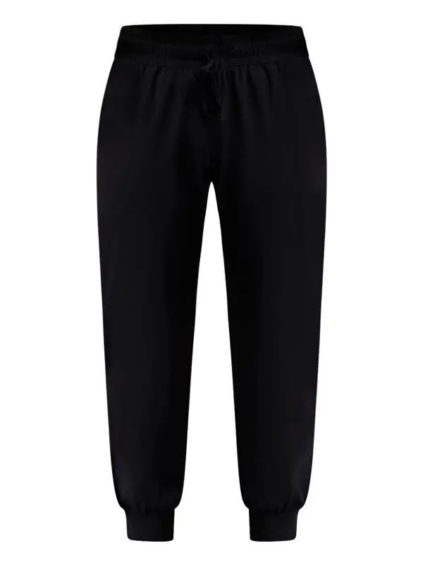 KNOWN SUPPLY Drawstring Cotton Joggers - Black