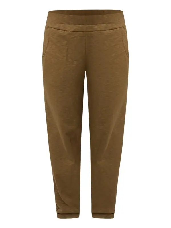 KNOWN SUPPLY Organic Cotton Mid Rise Pants - Brown
