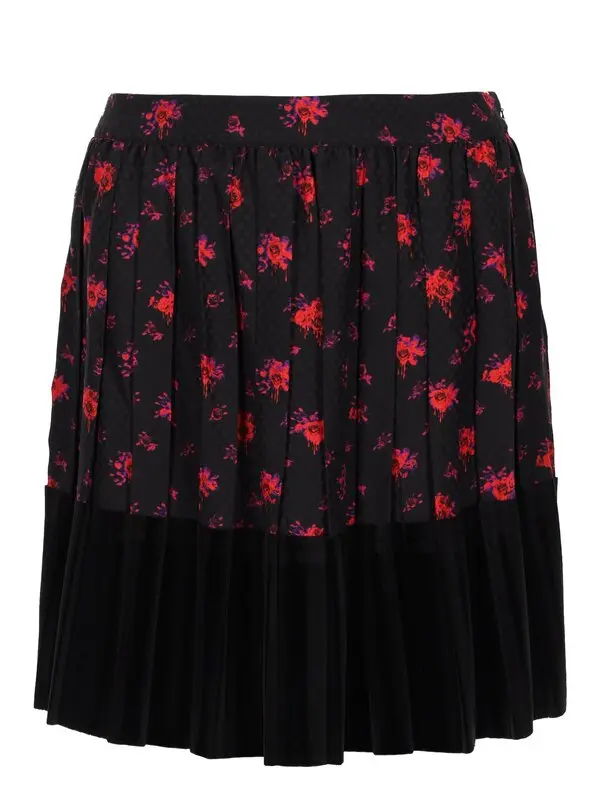 Alexander McQueen Printed Silk Skirt - Multicolour