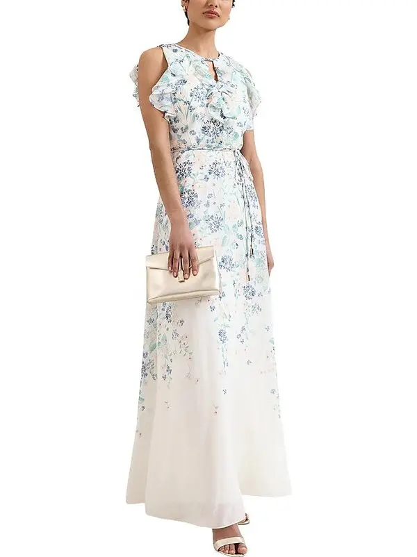 PHASE EIGHT Rachel Floral Print Maxi Dress - Ivory