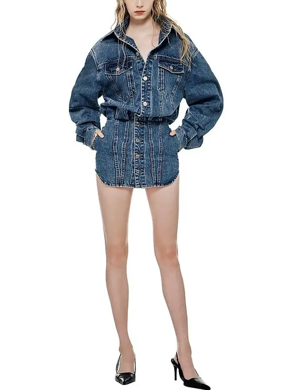 L'EMIUNE Lemiune Denim Mini Dress - Mb